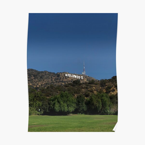 "Hollywood sign" Poster for Sale by Oskarbrixen | Redbubble