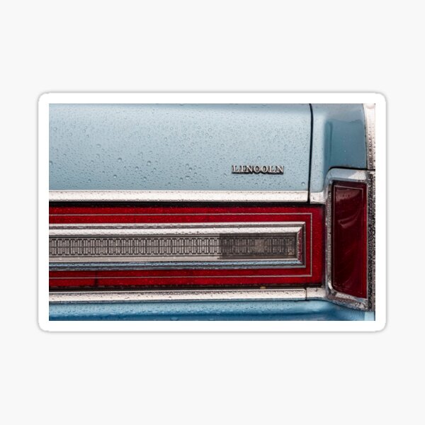 "Rear of 1970's Lincoln Town Car" Sticker by richardnixon1 | Redbubble