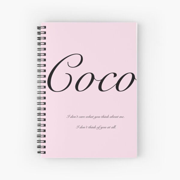 Coco Chanel Spiral Notebooks | Redbubble