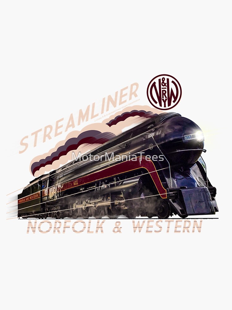 " The Gorgeous Norfolk and Western Streamliner Steam Train Locomotive ...
