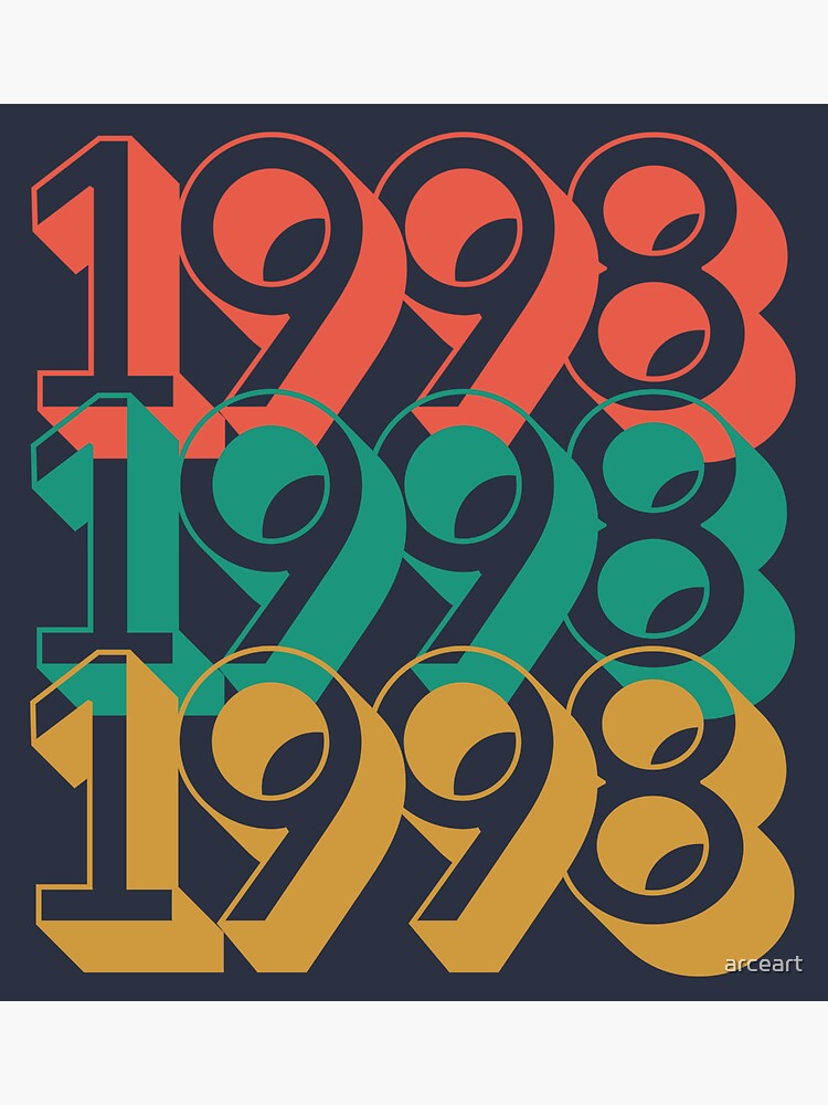 "1998 line" Sticker for Sale by arceart | Redbubble