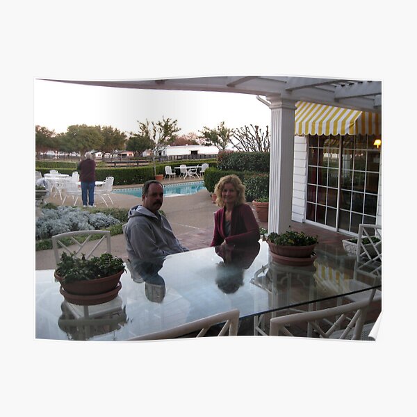 "Southfork Ranch Breakfast Table and Swimming Pool" Poster for Sale by ...