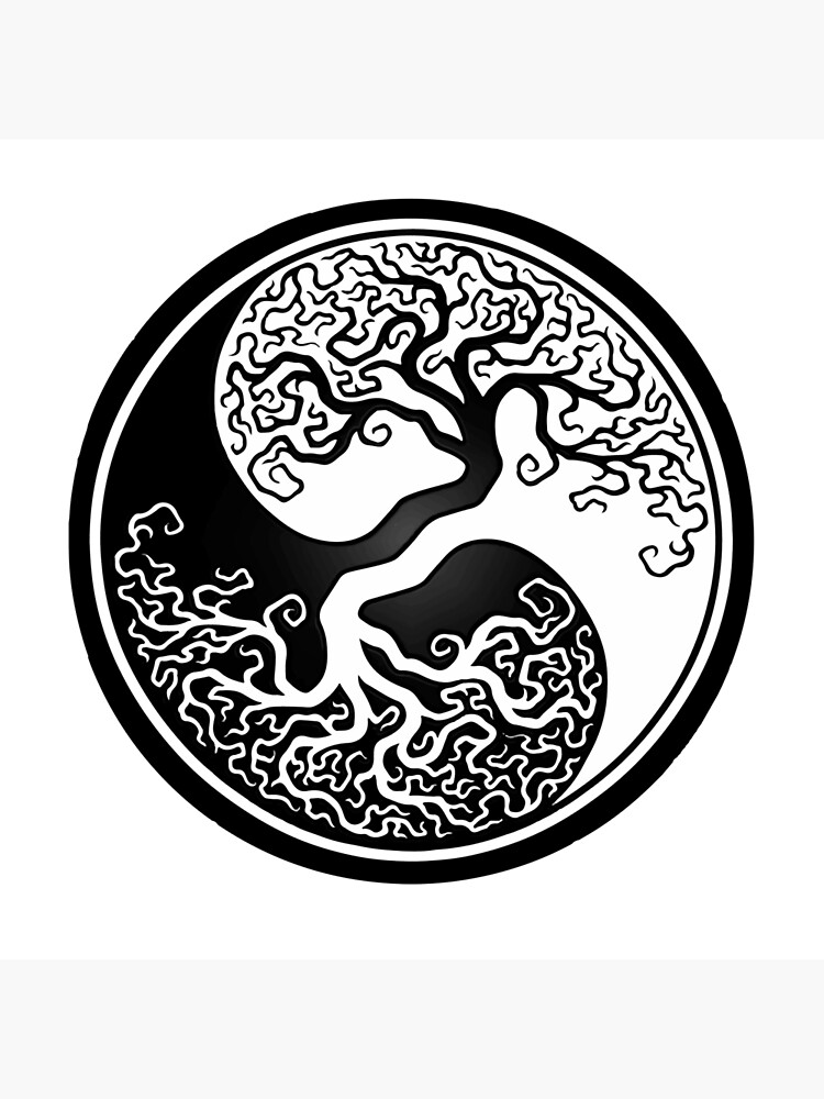 "Tree of Life Yin Yang" Poster by AngHellic | Redbubble