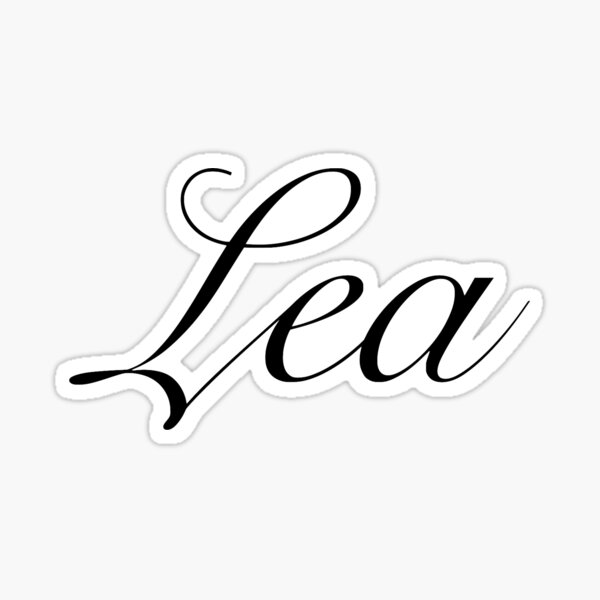 "Lea - rare girl names" Sticker by TeganLB | Redbubble