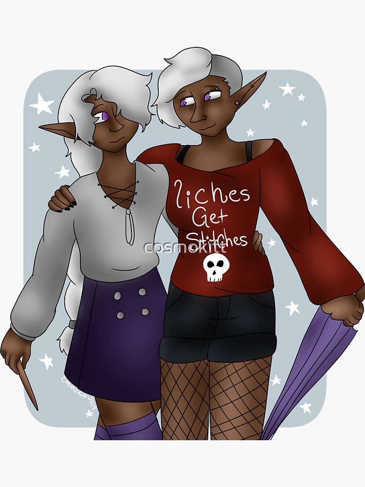 "Taako and Lup" Sticker by cosmokitt | Redbubble