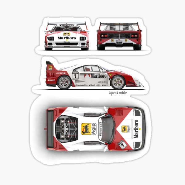 Ferrari F40 Stickers | Redbubble