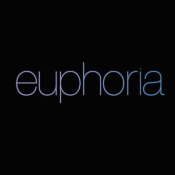 "Euphoria logo" Sticker for Sale by xxmultifxndomx | Redbubble
