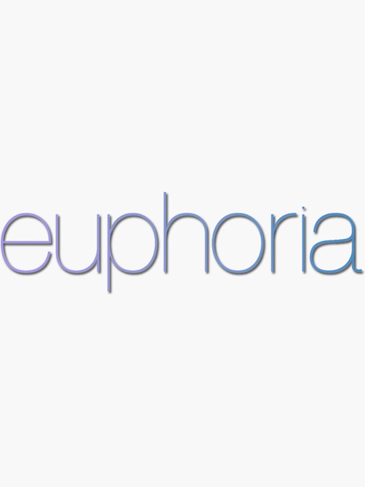"Euphoria logo" Sticker for Sale by xxmultifxndomx | Redbubble