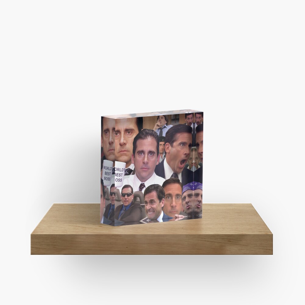"Michael Scott Collage" Coasters (Set of 4) for Sale by Fara7 | Redbubble