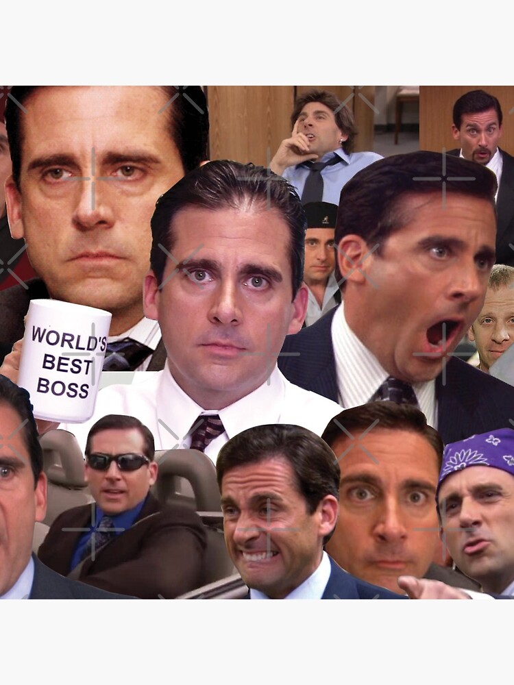 "Michael Scott Collage" Coasters (Set of 4) for Sale by Fara7 | Redbubble