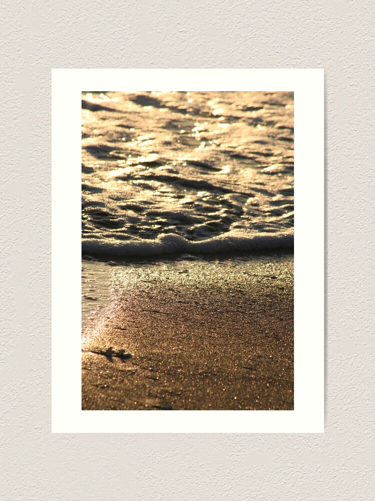 "Casey Key, Florida - Sunset on Beach reflection" Art Print by ...