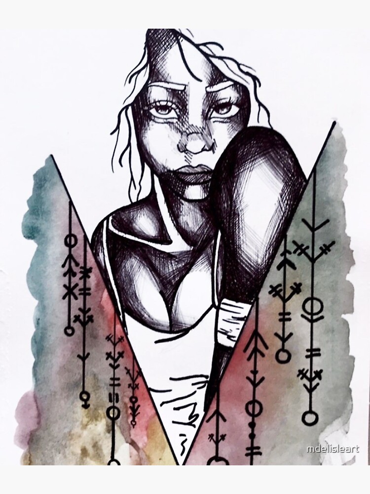 "floating" Sticker by mdelisleart | Redbubble