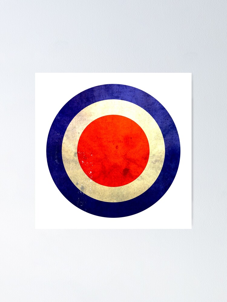 "Sixties Mod Target Vintage" Poster by Linkbekka | Redbubble