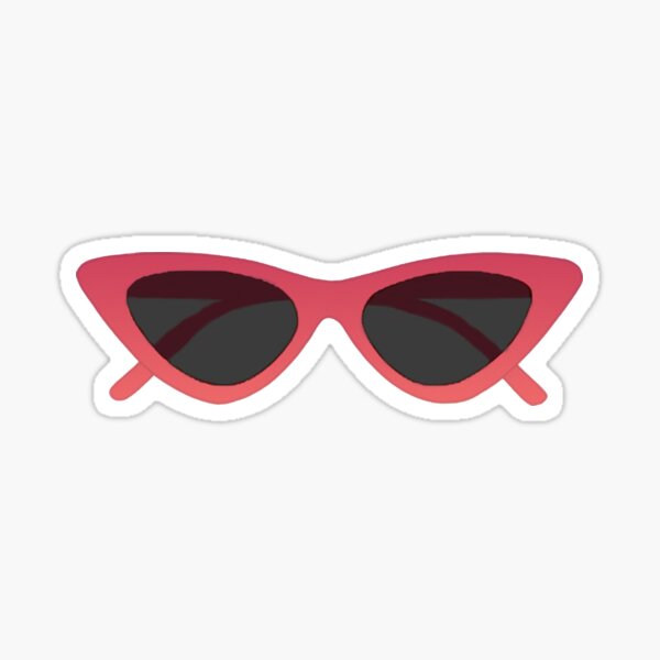 "Pink Sunglasses" Sticker for Sale by brookemic01 | Redbubble