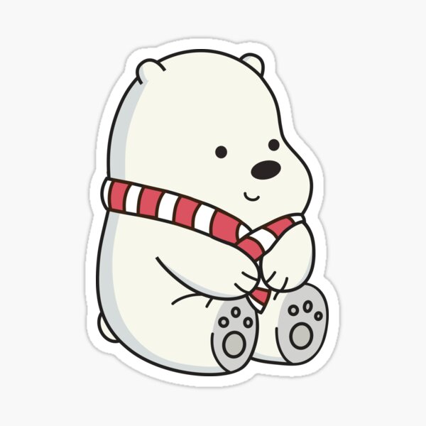 "Ice Bear" Sticker by plushism | Redbubble