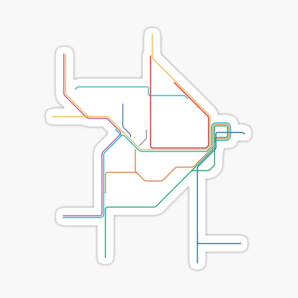 "Sydney Trains Network - Minimal" Sticker by mitchell-james | Redbubble