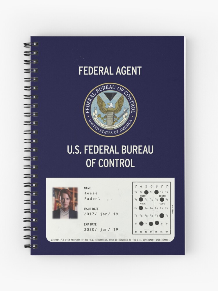"Jesse Faden FBC ID - Control" Spiral Notebook for Sale by Switch01 ...