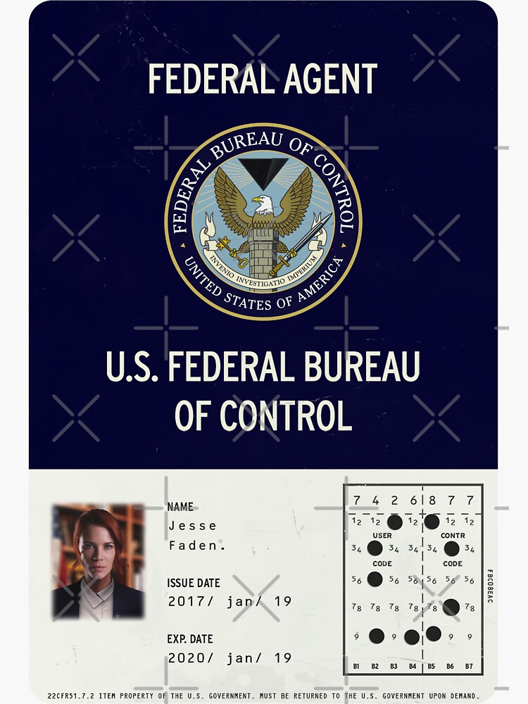 "Jesse Faden FBC ID - Control" Sticker for Sale by Switch01 | Redbubble