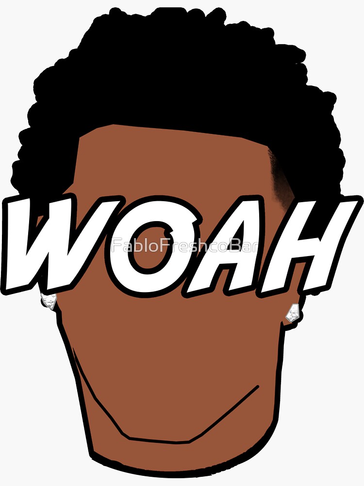 "That Lil Baby WOAH" Sticker for Sale by FabloFreshcoBar | Redbubble