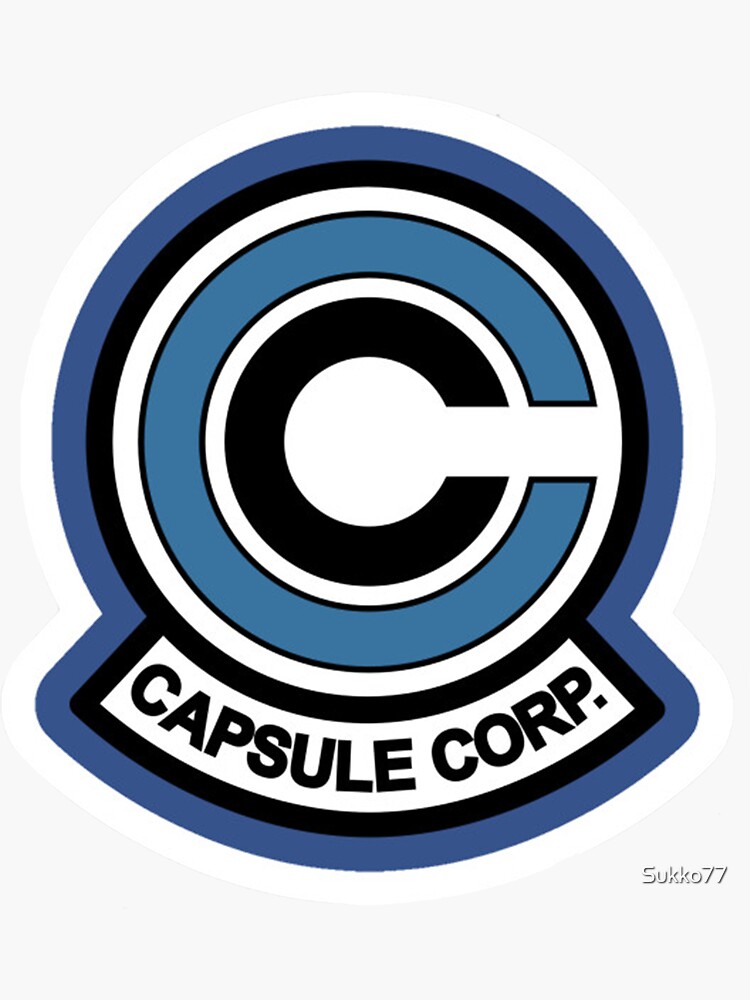 "Capsule Corp. Logo DBZ" Sticker for Sale by Sukko77 | Redbubble