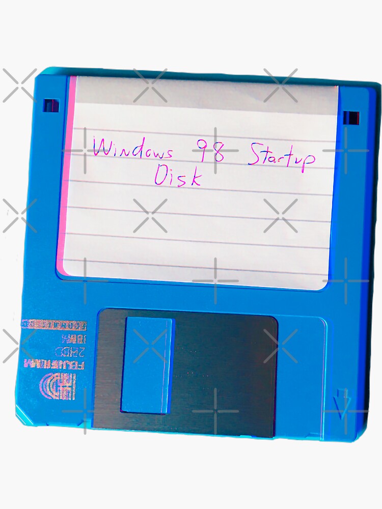 "Windows 98 Startup Disk" Sticker for Sale by LowStreetwear | Redbubble