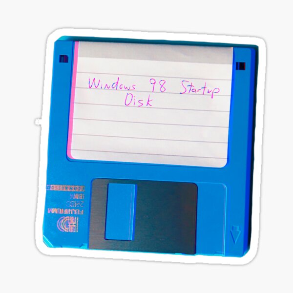 "Windows 98 Startup Disk" Sticker for Sale by LowStreetwear | Redbubble