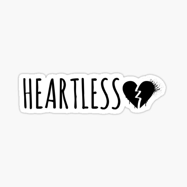 Heartless The Weeknd Stickers | Redbubble