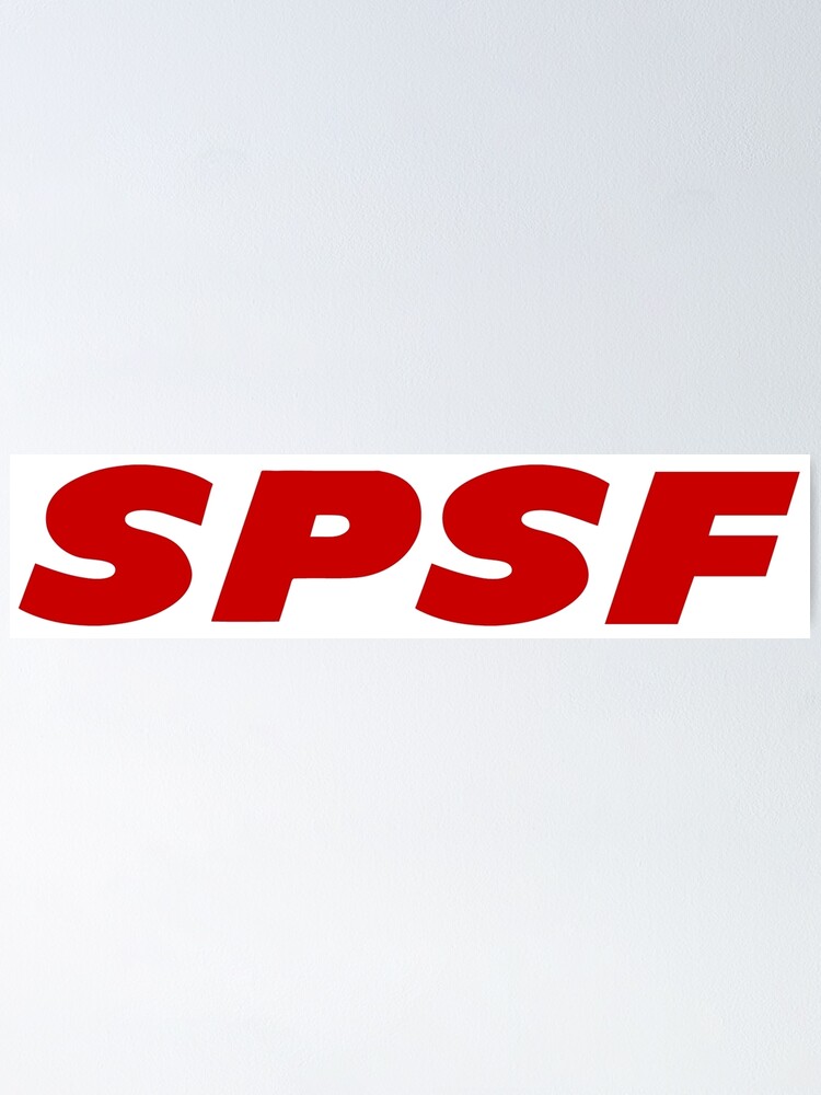 "SPSF Logo in Red with SPSF Only" Poster by ericzmiller | Redbubble