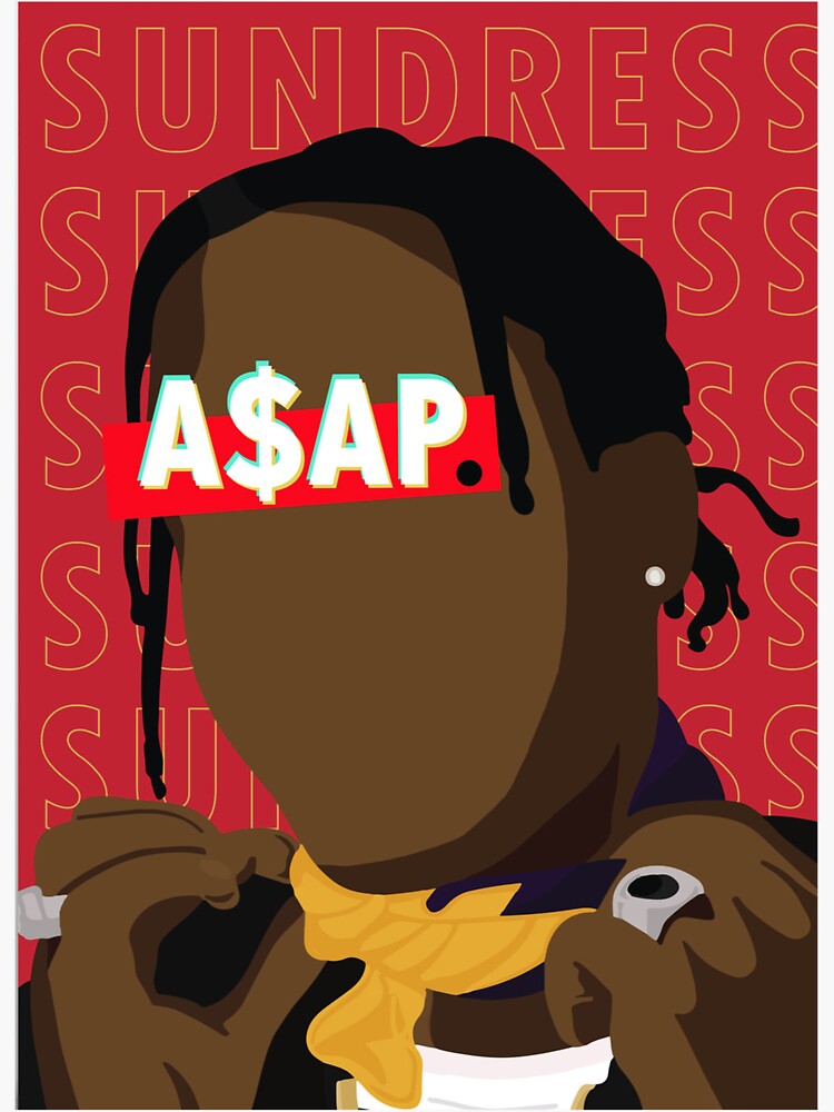 "Draw Asap Rocky" Sticker by Axcler | Redbubble