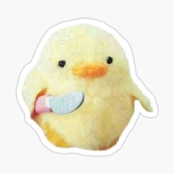 "baby chick meme" Sticker by zander-hale | Redbubble