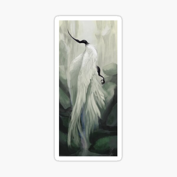 "Ibis Digital Painting Prints & Stickers" Sticker by NimsterWolf ...