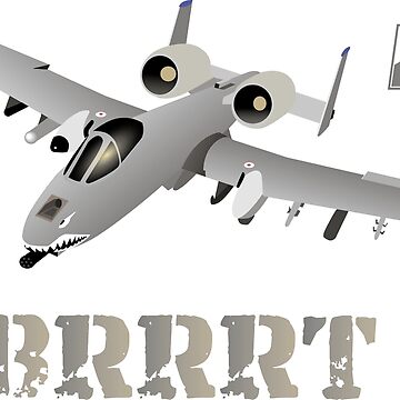 "A-10 Warthog Jet Aircraft BRRRT" Poster for Sale by NorseTech | Redbubble