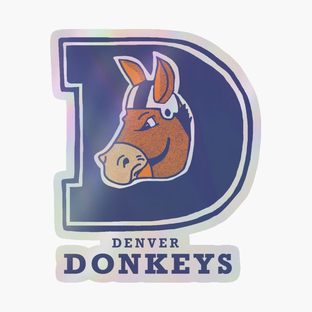 Denver Donkey Logo Aurora® Rolly Pet™ 5" Denver Donkey™