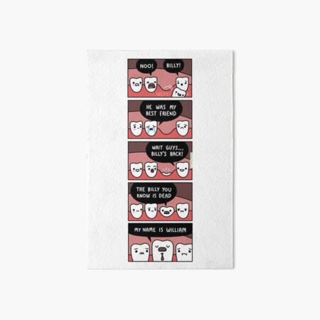 "Teeth Comic strip" Art Board Print by Art133 | Redbubble