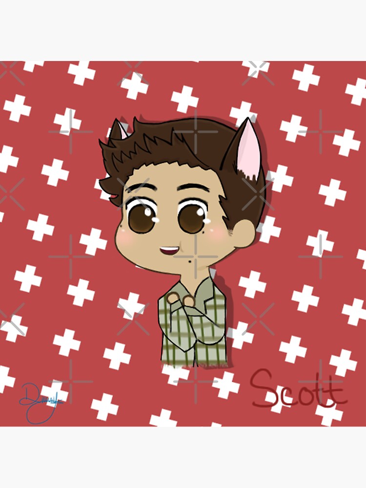 "True Alpha Scott McCall" Sticker by badwolfe | Redbubble