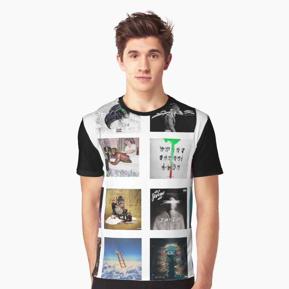 "Album Cover Collab" T-shirt for Sale by sophhaynes | Redbubble | music ...