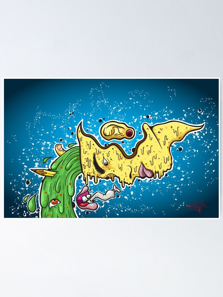 "Brain Drip Print" Poster by UrbanHieroglyph | Redbubble