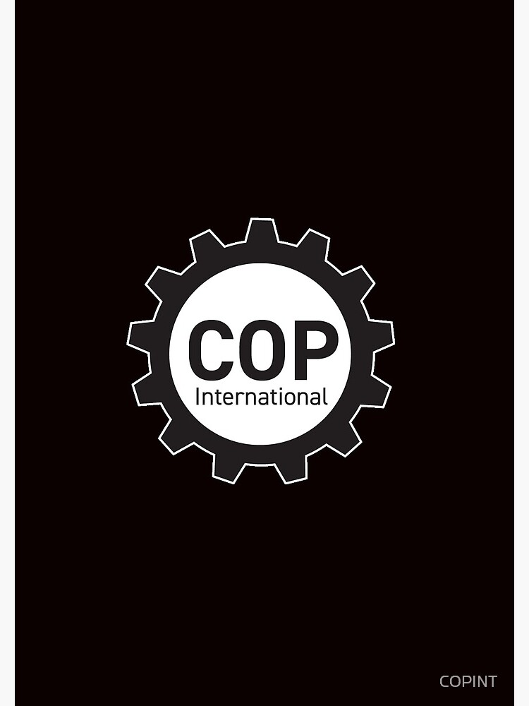 "COP International Logo" Spiral Notebook for Sale by COPINT | Redbubble