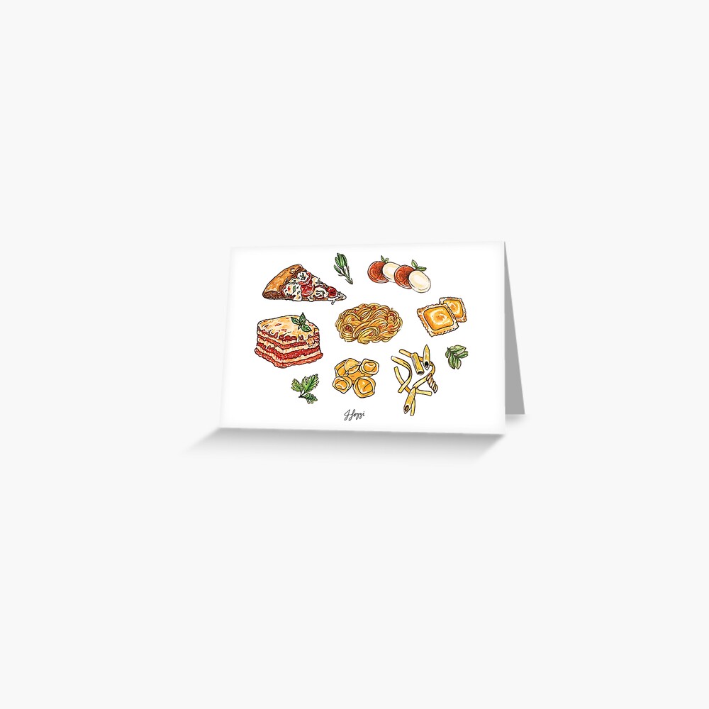 "Italian Food" Sticker for Sale by julianaelozzi | Redbubble