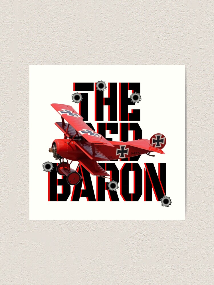"The Red Baron Manfred von Richthofen Fokker WW1 Triplane Der Rote ...