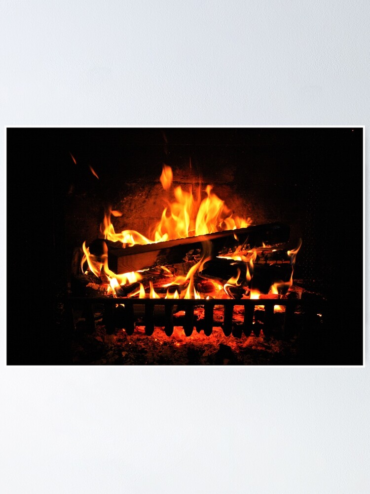 "Fireplace " Poster for Sale by RabboM | Redbubble