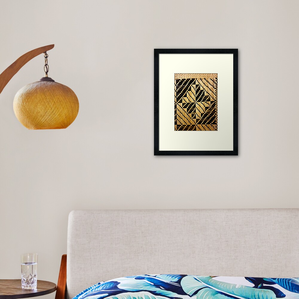 "Beautifully Hand-woven Samoan Mat" Framed Art Print by keithcr | Redbubble