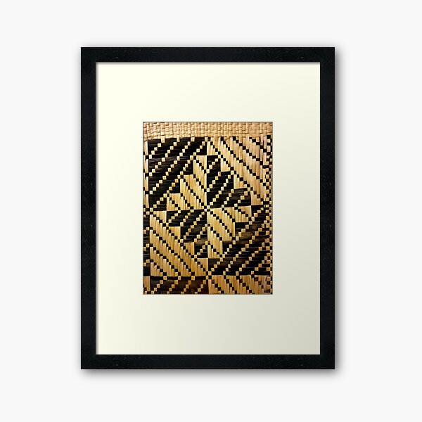 "Beautifully Hand-woven Samoan Mat" Framed Art Print by keithcr | Redbubble