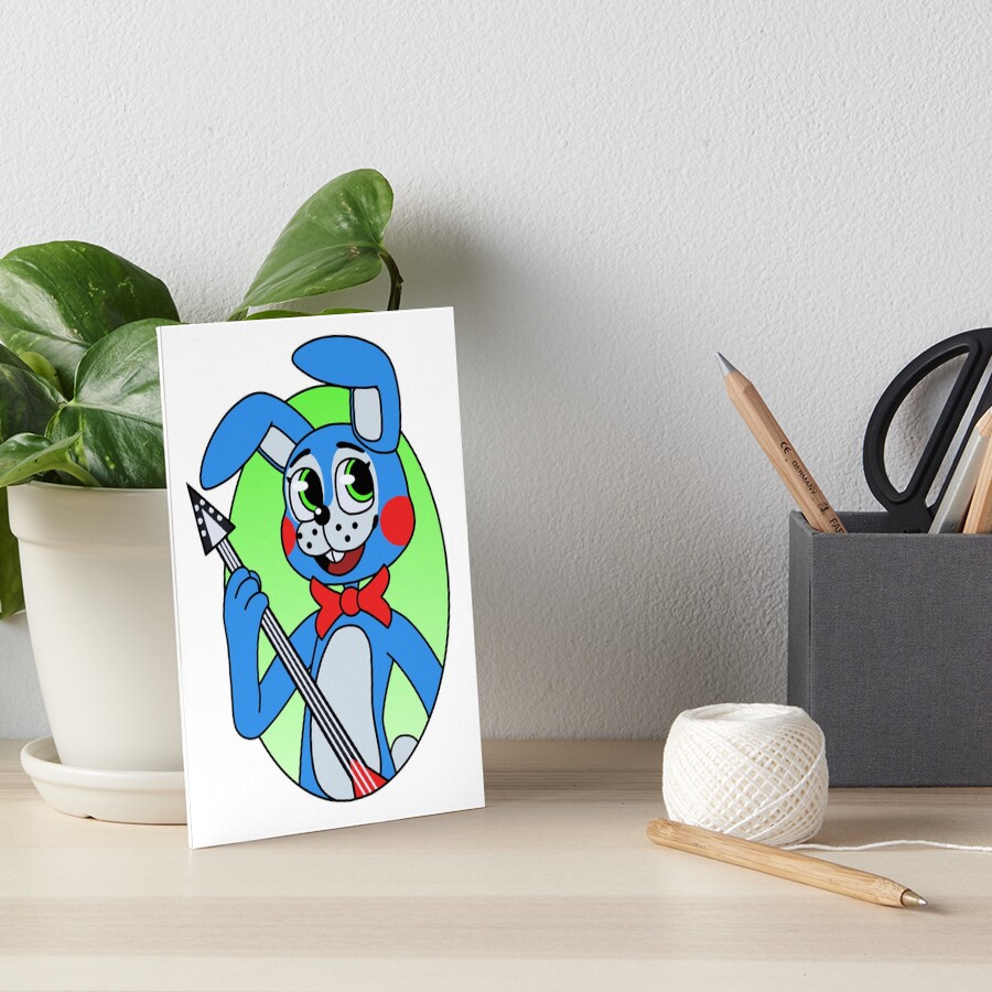 "Toy Bonnie (Design 2) - Five Nights at Freddy's 2" Art Board Print by ...
