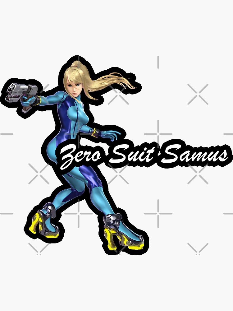 "ZERO SUIT SAMUS" Sticker for Sale by HughHamilton | Redbubble