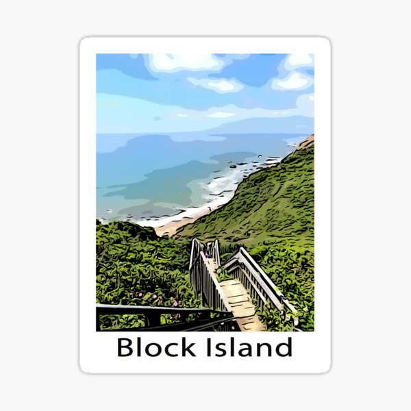 "Block Island" Sticker for Sale by tidepools4life | Redbubble