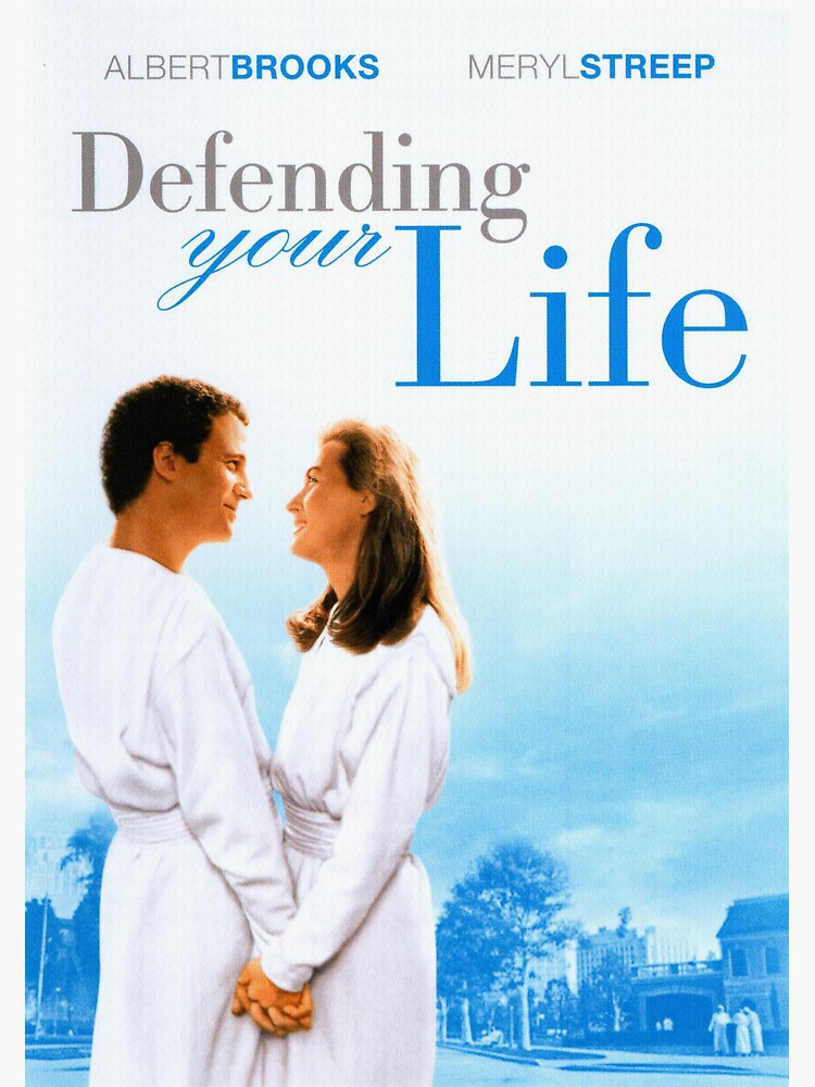 "Defending Your Life Poster" Sticker by michaelroman | Redbubble