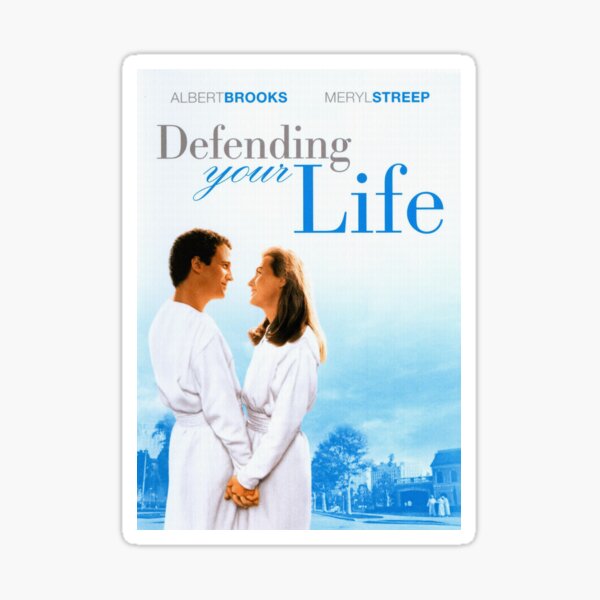 "Defending Your Life Poster" Sticker by michaelroman | Redbubble