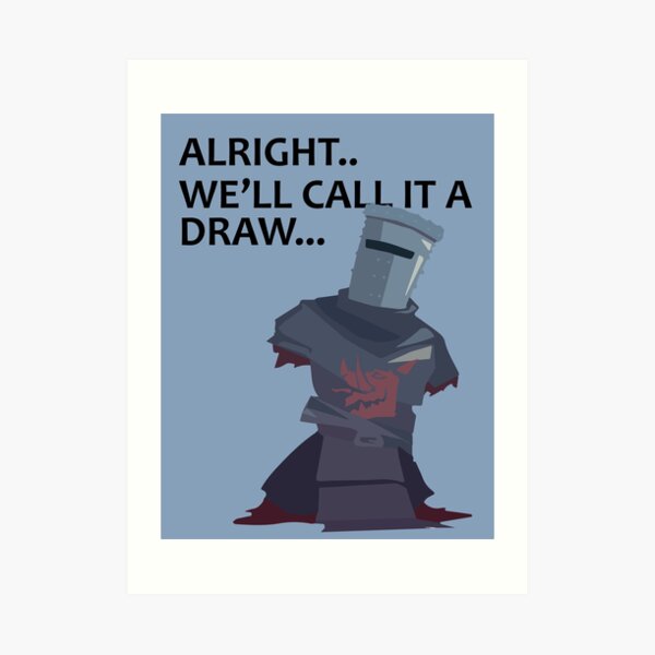 "Monty Python Black Knight Call it a Draw" Art Print by FrootyPatooty ...