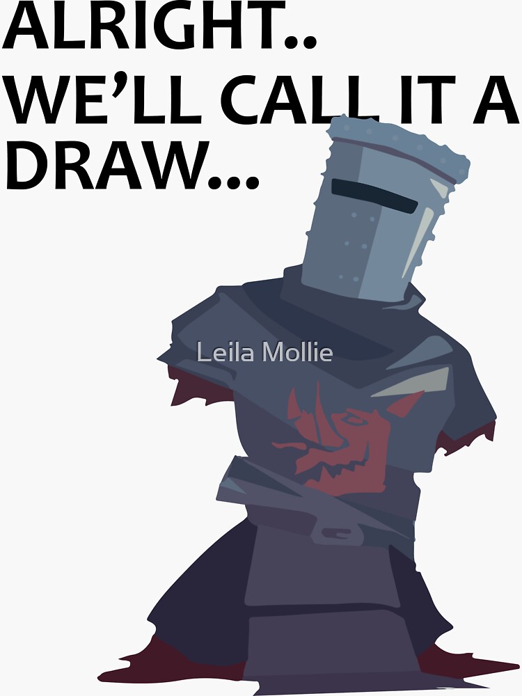 "Monty Python Black Knight Call it a Draw" Sticker for Sale by ...
